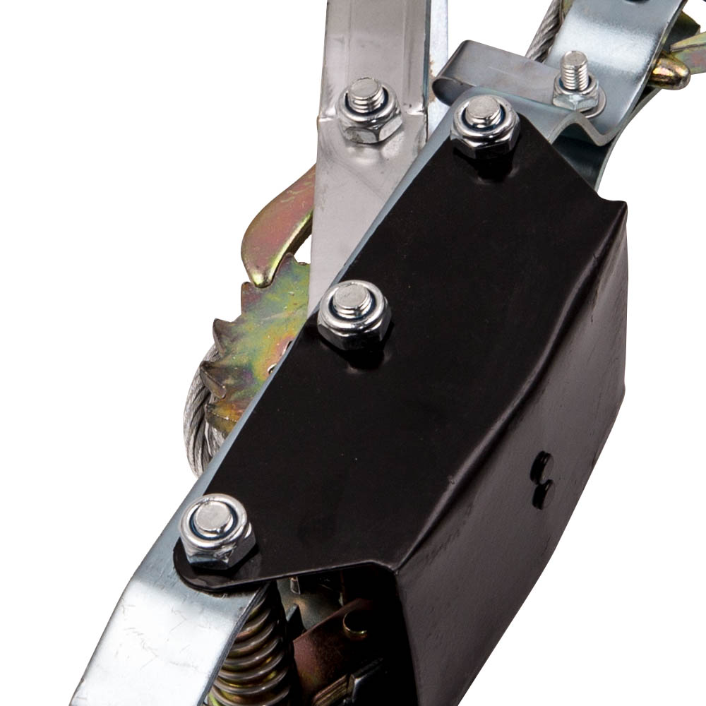 8000lbs 3 Hook 3 Meters Cable Puller hand Winch Hoist Turfer Trailer ...